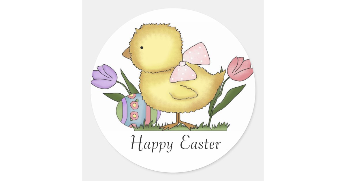 Easter Chick Sticker | Zazzle