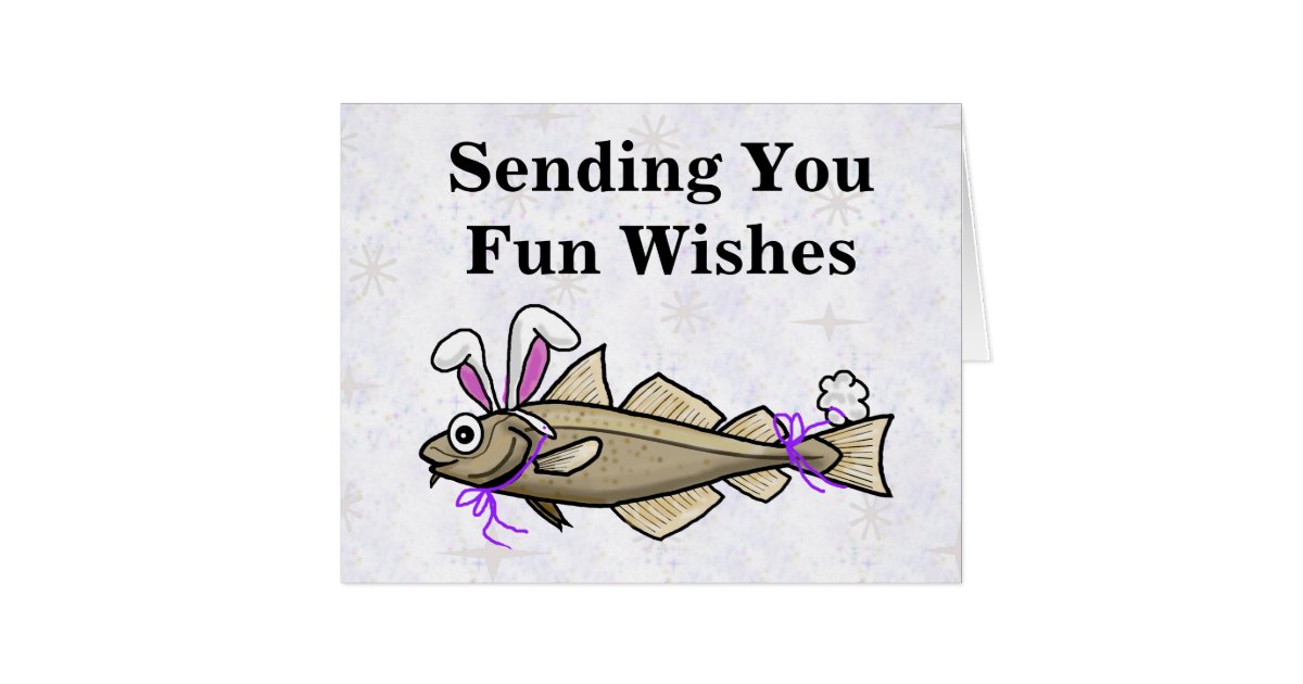 Easter Cod Funny Greeting Card | Zazzle