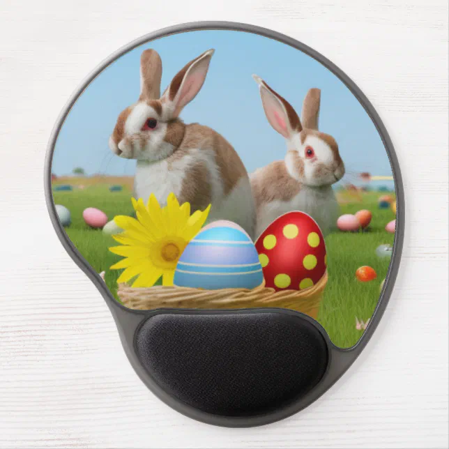 Easter Cute Bunny for a positive mood Gel Mouse Pad | Zazzle