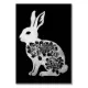 Easter Day Bunny Rabbit Table Number | Zazzle