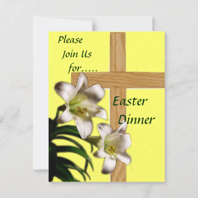Easter Dinner Invitation - Religious | Zazzle