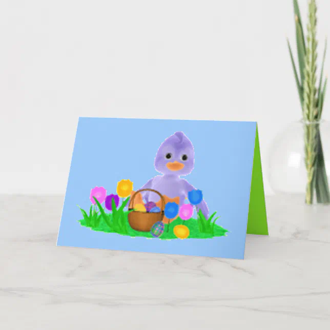 Easter duck card | Zazzle