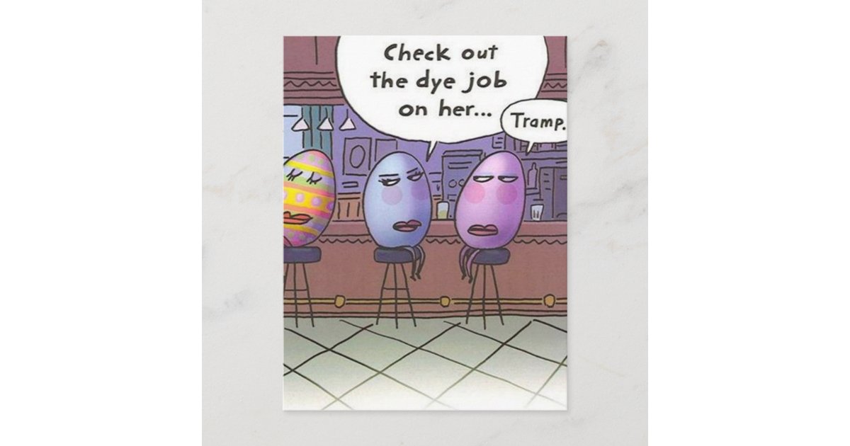 Easter Dye Job Holiday Postcard | Zazzle