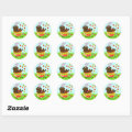 Easter Egg Chocolate Labrador Puppy Cartoon Classic Round Sticker | Zazzle