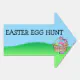 Easter Egg Hunt Arrow Sign | Zazzle