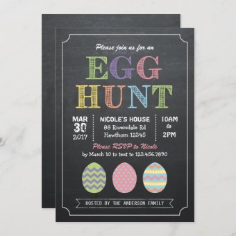Easter Egg Hunt Invitation / Egg Hunt Invitation | Zazzle