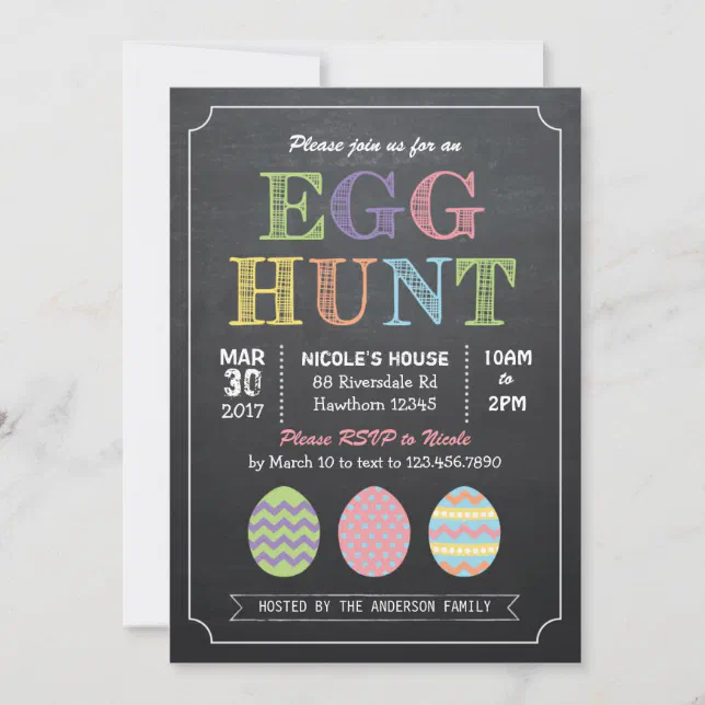 Easter Egg Hunt Invitation / Egg Hunt Invitation | Zazzle