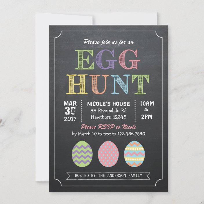 Easter Egg Hunt Invitation / Egg Hunt Invitation | Zazzle.com