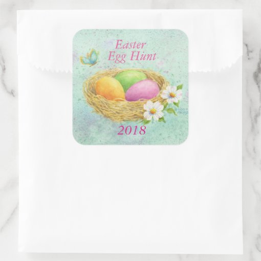 Easter Egg Hunt Stickers 2018 | Zazzle