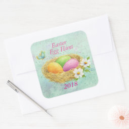 Easter Egg Hunt Stickers 2018 | Zazzle