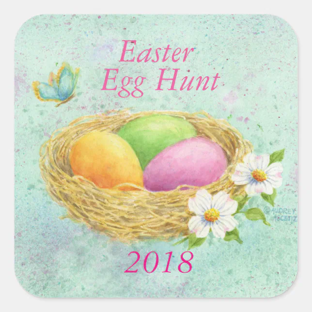 Easter Egg Hunt Stickers 2018 | Zazzle