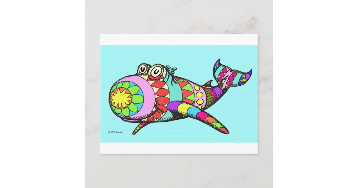 Easter Egg Whale Holiday Postcard | Zazzle