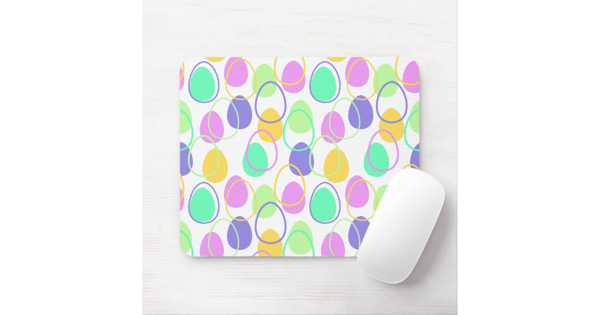 Easter Eggs and Outlines Mouse Pad | Zazzle
