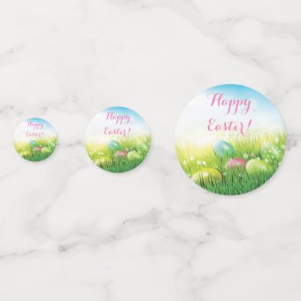Easter Eggs in the Grass Confetti | Zazzle