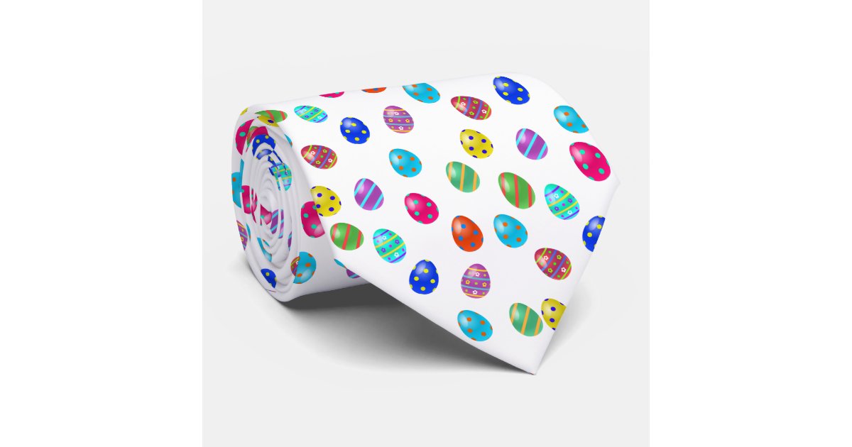 Easter Eggs Pattern Neck Tie | Zazzle