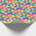 Easter Eggs Pink Purple Green Blue Pattern Wrapping Paper | Zazzle
