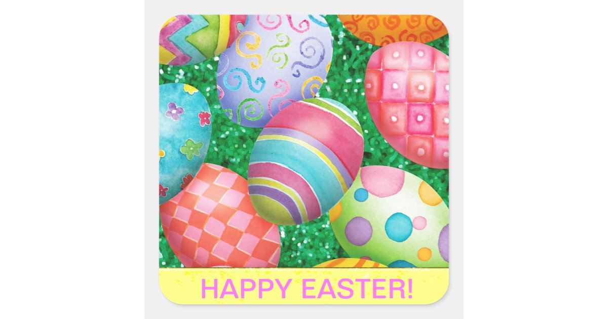 Easter Eggs Sticker Pack | Zazzle