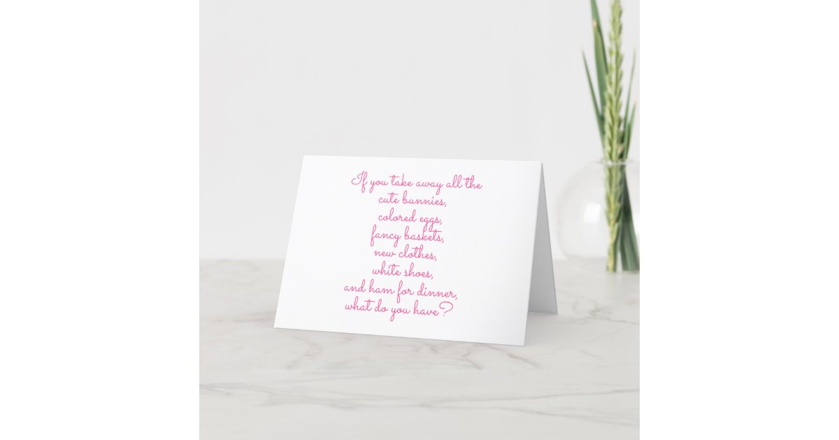 Easter Gospel Message Holiday Card | Zazzle