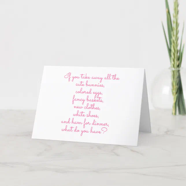 Easter Gospel Message Holiday Card | Zazzle