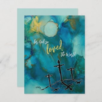 Easter Hallelujah Flat Card | Zazzle