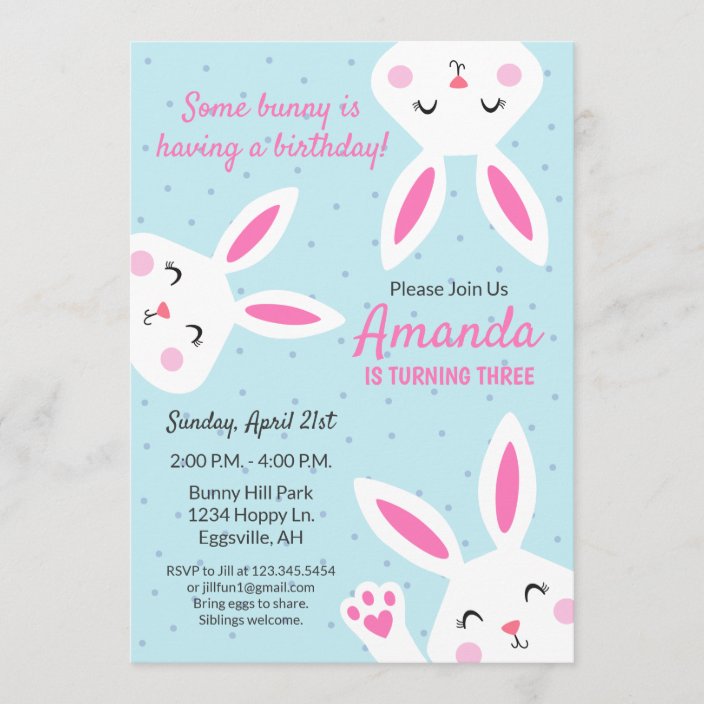Easter Invitation Birthday Party Celebration | Zazzle.com