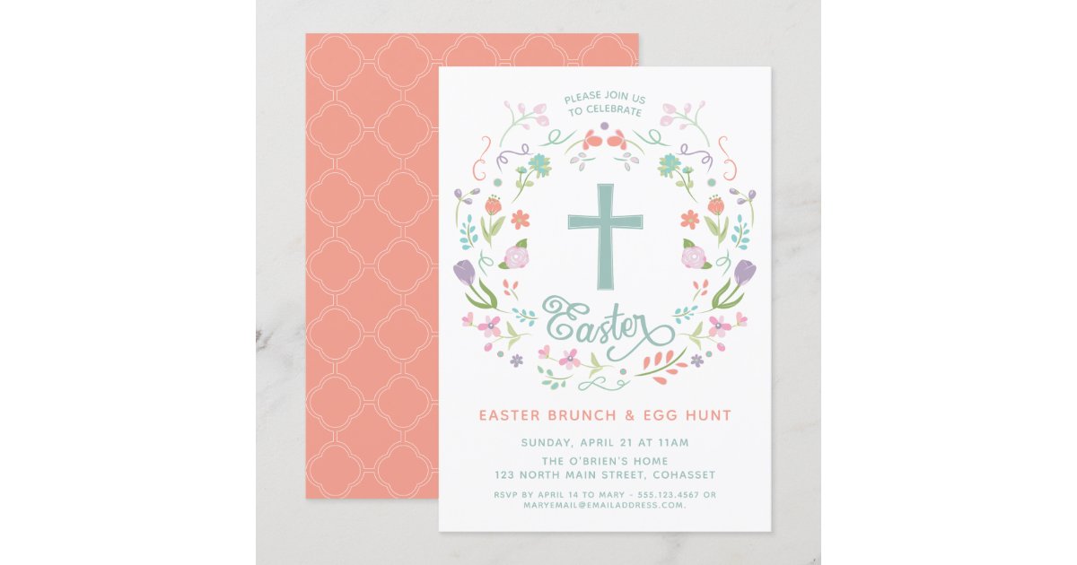 Easter Invitation - Religious, Celebration Invite | Zazzle