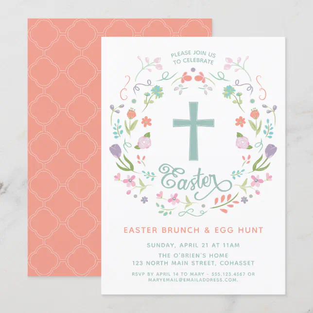 Easter Invitation - Religious, Celebration Invite | Zazzle