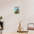 Easter Island Chile Retro Travel Art Vintage Poster | Zazzle