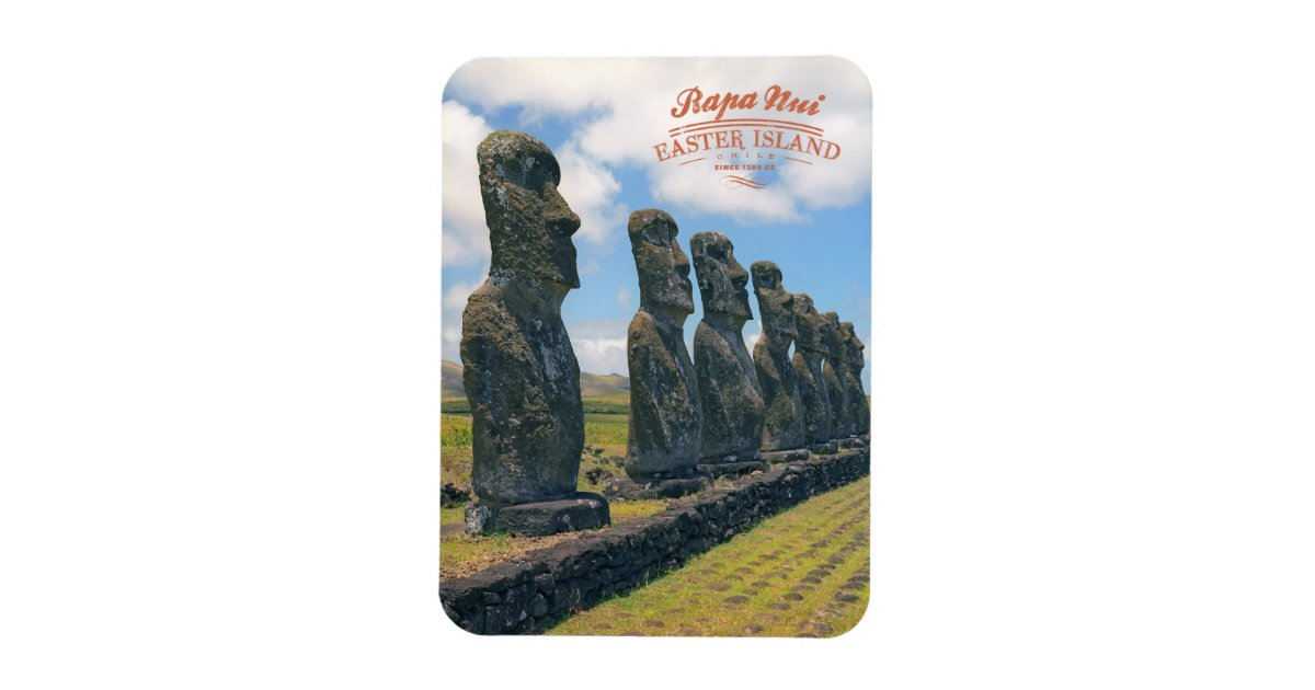 Easter island (Rapa Nui) Chile Magnet | Zazzle