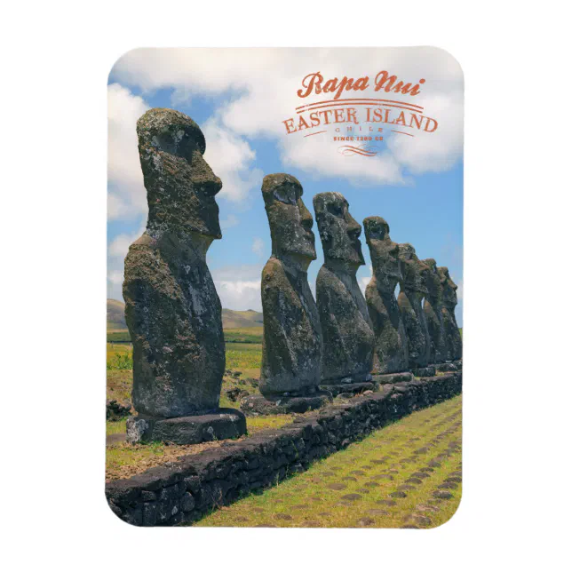 Easter island (Rapa Nui) Chile Magnet | Zazzle