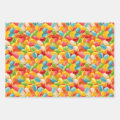 Easter Jelly Bean Pattern Wrapping Paper Sheets | Zazzle