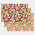 Easter Jelly Bean Pattern Wrapping Paper Sheets | Zazzle