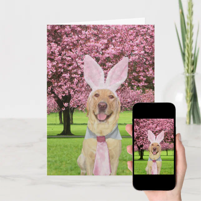 Easter Lab Holiday Card | Zazzle