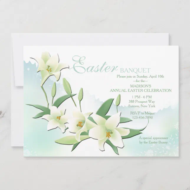 Easter Lilies Invitation | Zazzle