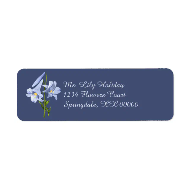 Easter Lily Bouquet Label | Zazzle