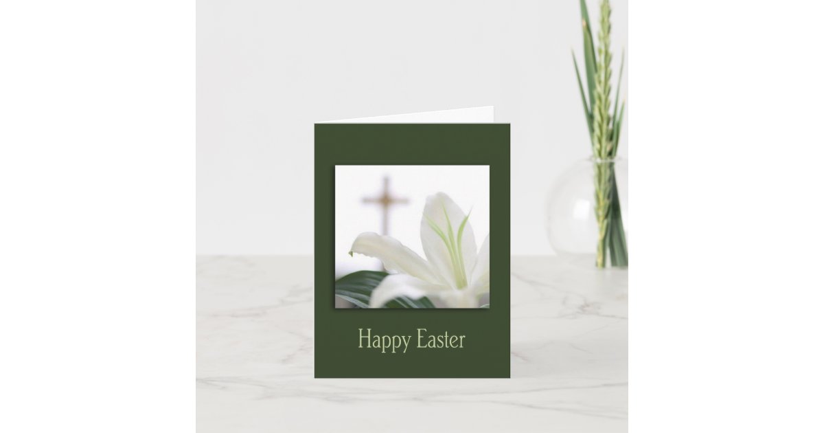Easter Lily Card | Zazzle