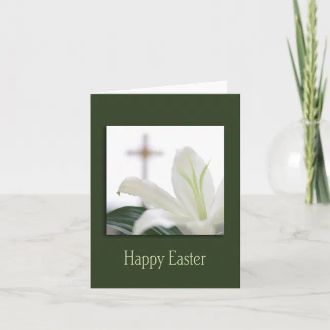Easter Lily Card | Zazzle