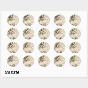 Easter Lily Classic Round Sticker | Zazzle