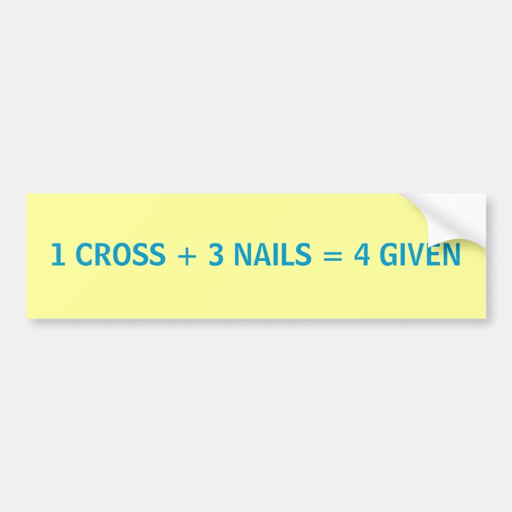 Easter Math - bumper sticker | Zazzle