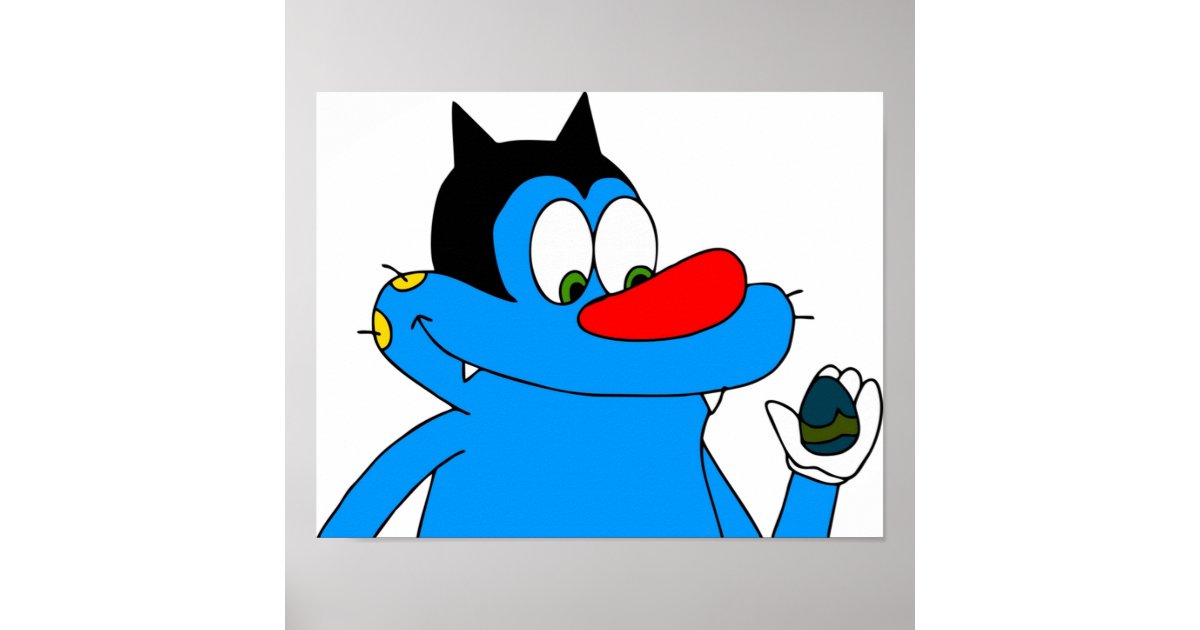 easter Oggy And The Cockroaches Poster | Zazzle