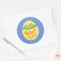 Easter Oscar the Grouch Classic Round Sticker | Zazzle