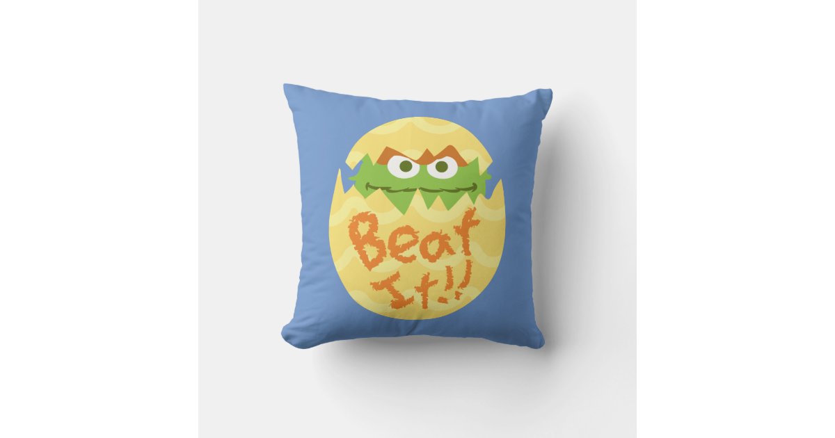 Easter Oscar the Grouch Throw Pillow | Zazzle
