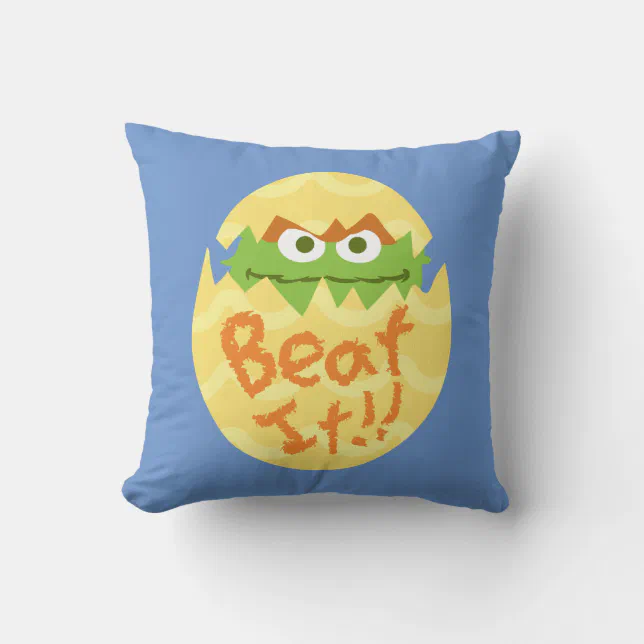 Easter Oscar the Grouch Throw Pillow | Zazzle