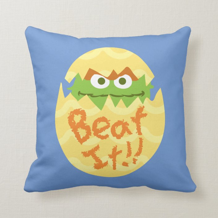 Easter Oscar the Grouch Throw Pillow | Zazzle.com