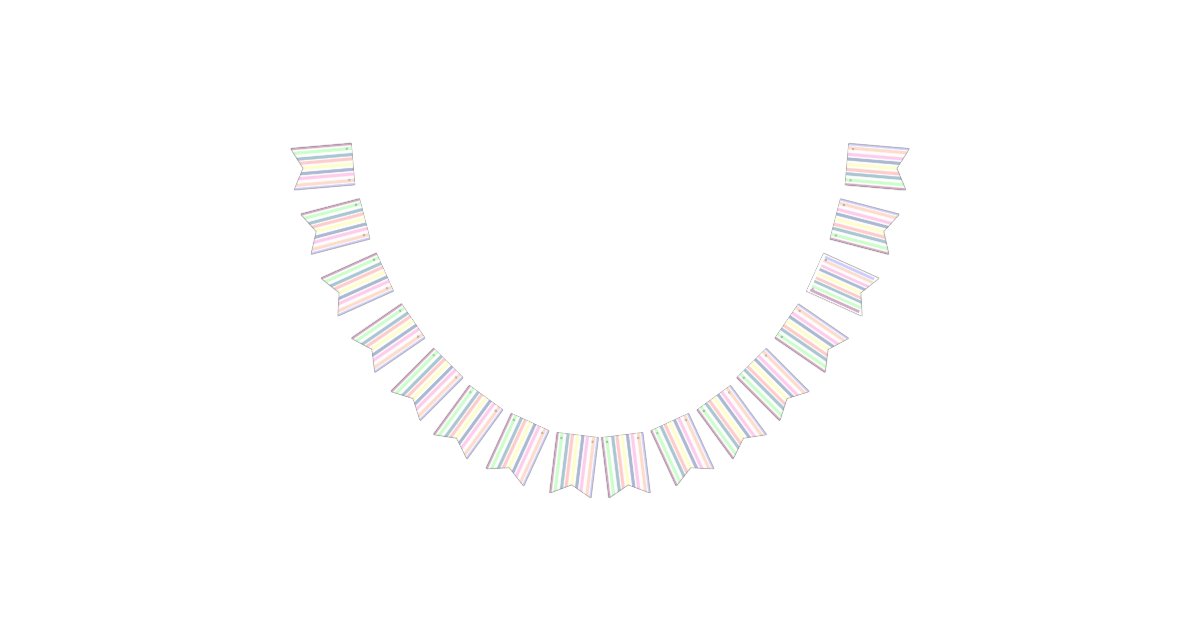 Easter Pastel Bunting Flags | Zazzle