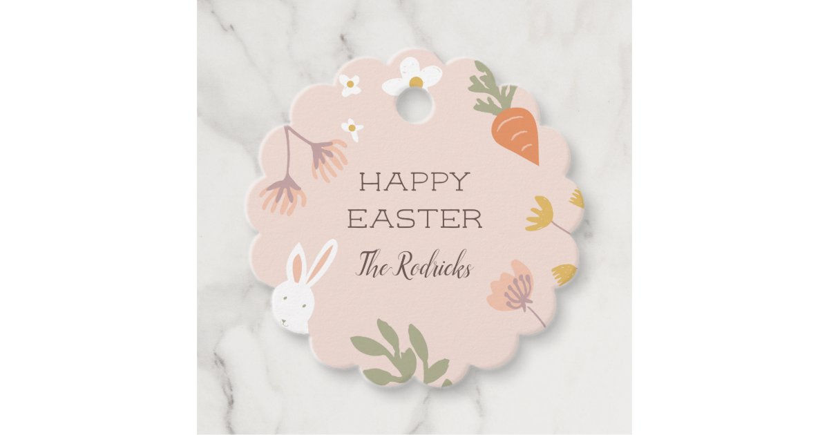 Easter Petals Favor Tags | Zazzle