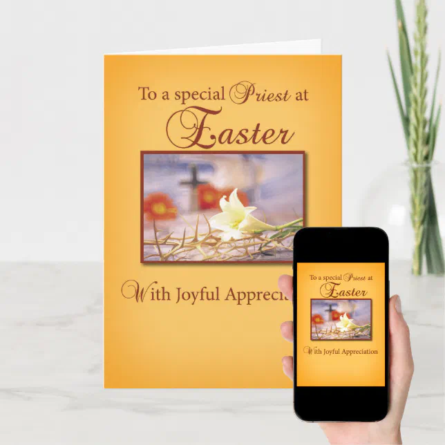 Easter Priest Appreciation Holiday Card | Zazzle