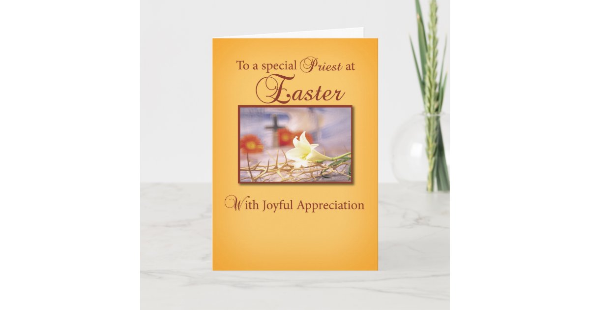 Easter Priest Appreciation Holiday Card | Zazzle