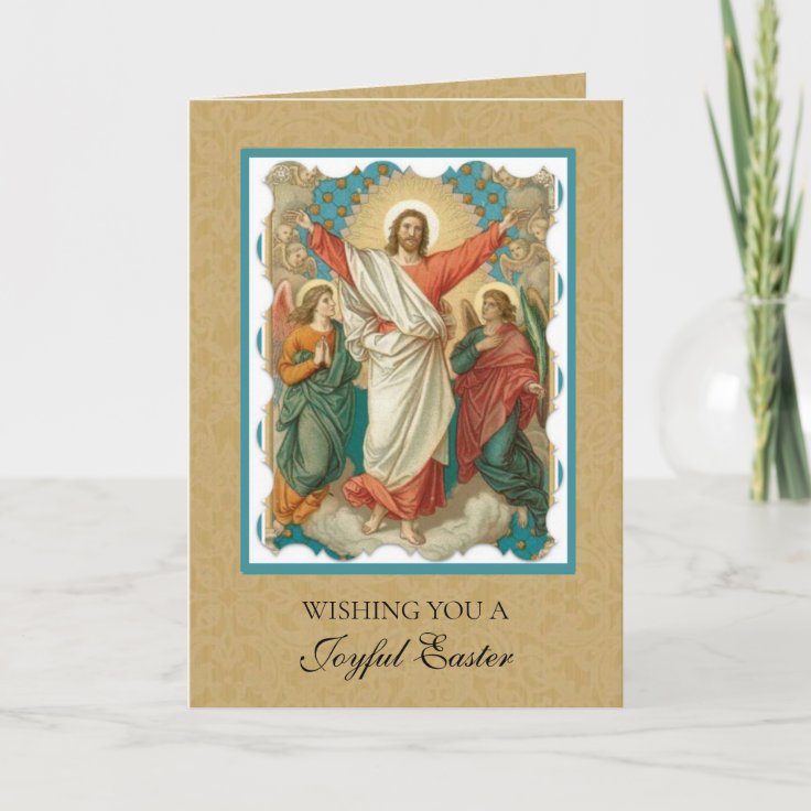 Easter Religious Resurrection Jesus Christian Holiday Card | Zazzle