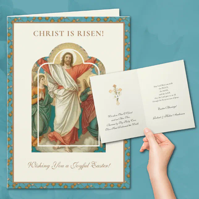 Easter Religious Resurrection Jesus Christian Holiday Card | Zazzle